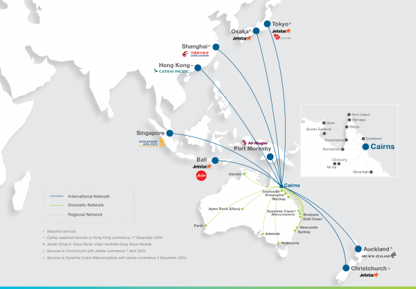 Route Map » Cairns Airport
