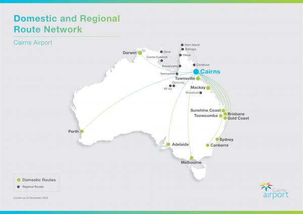 Route Map » Cairns Airport